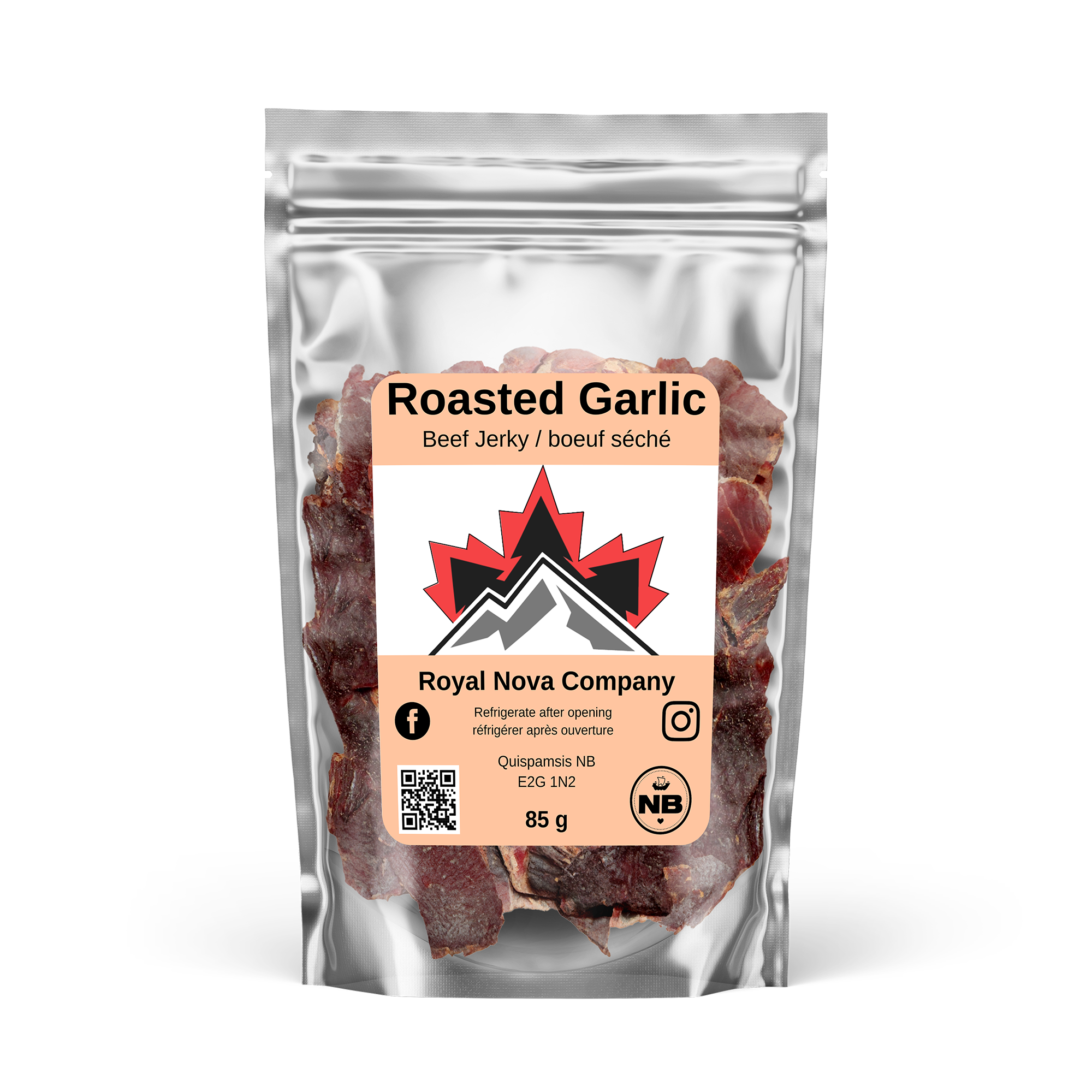 Roasted Garlic Beef Jerky – Royal Nova Company